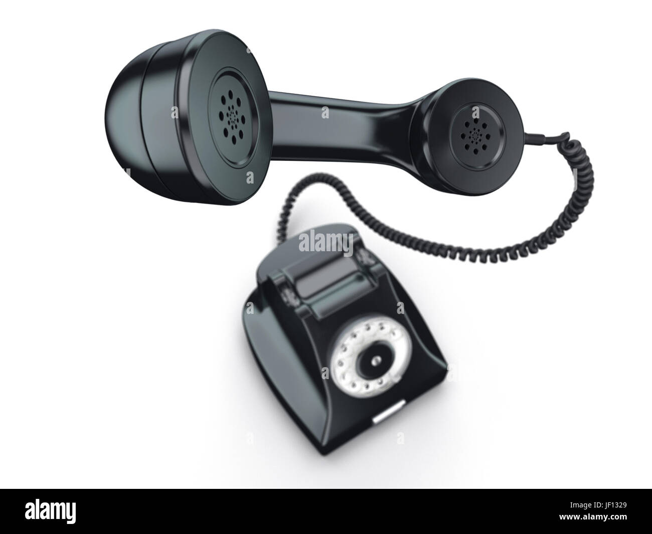 Black render 3d headphone hi-res stock photography and images - Alamy