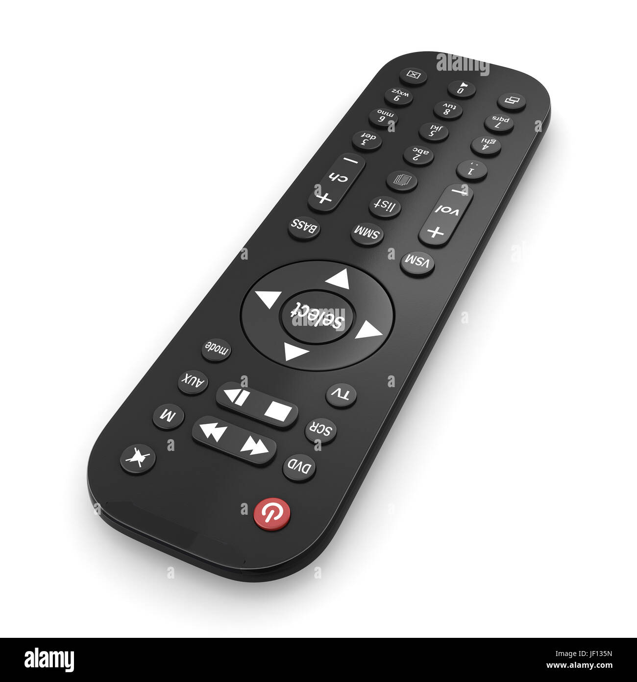 3D rendering TV Remote Stock Photo - Alamy