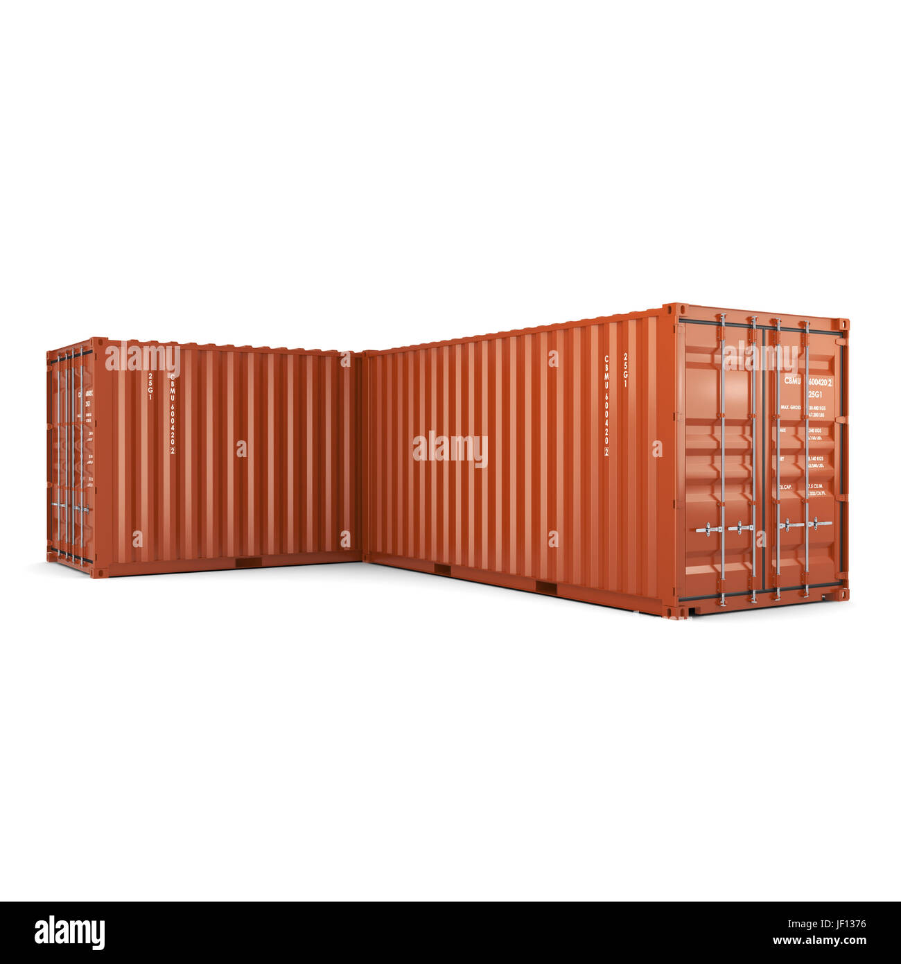 3D rendering containers Stock Photo - Alamy