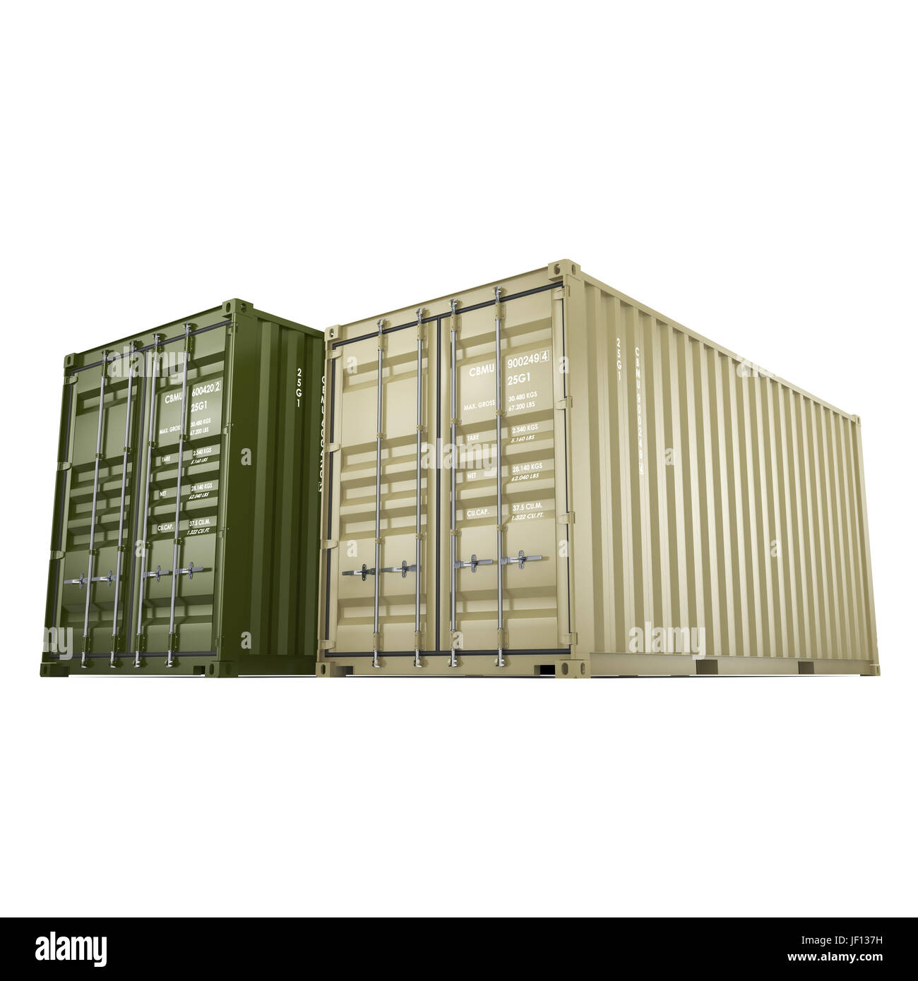 3D rendering container Stock Photo - Alamy