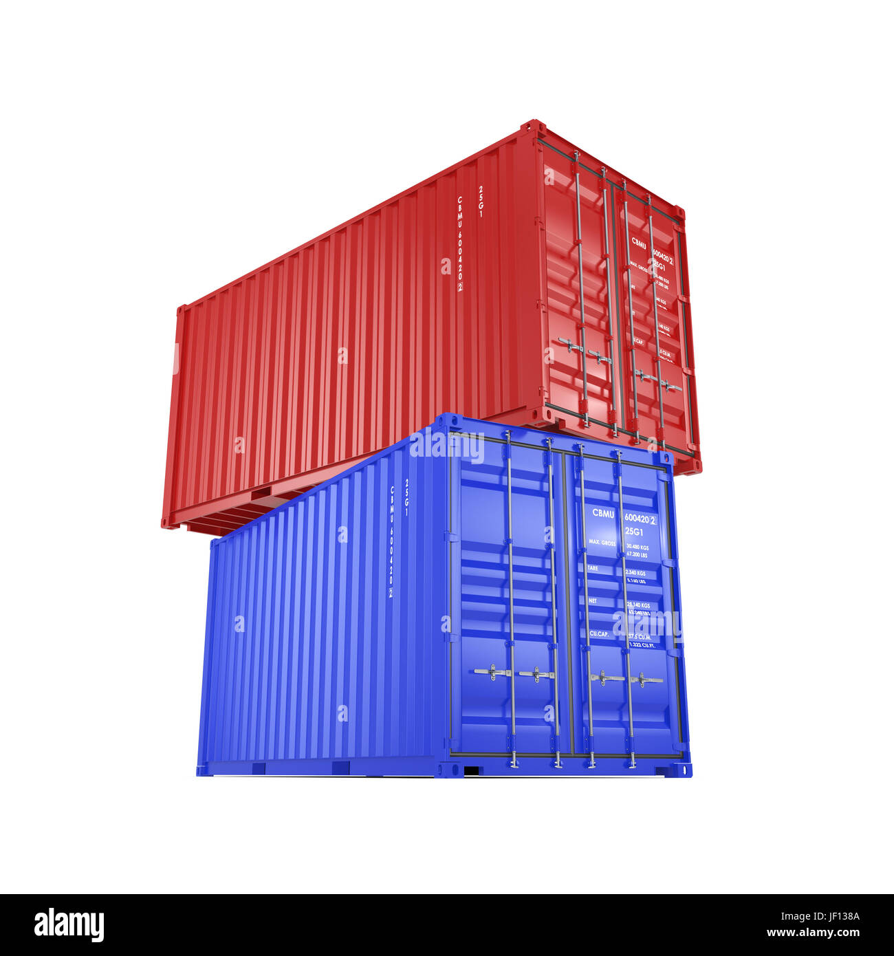 3D rendering containers Stock Photo - Alamy