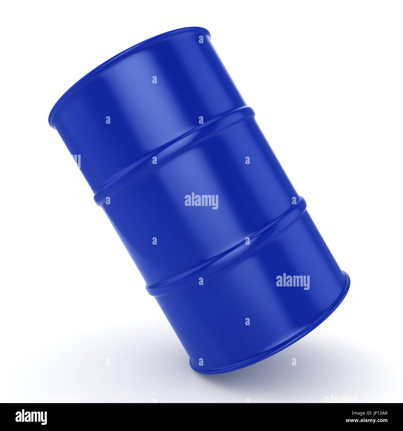3D rendering blue barrel Stock Photo - Alamy