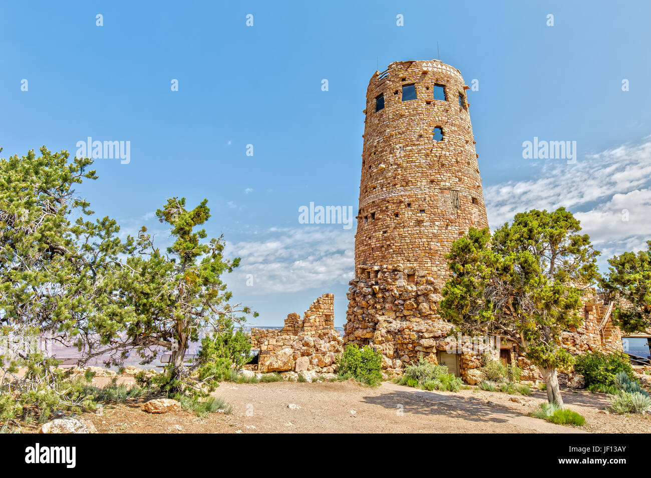Desert View Watchtower at Grand Canyon National Park Stock Photo - Alamy