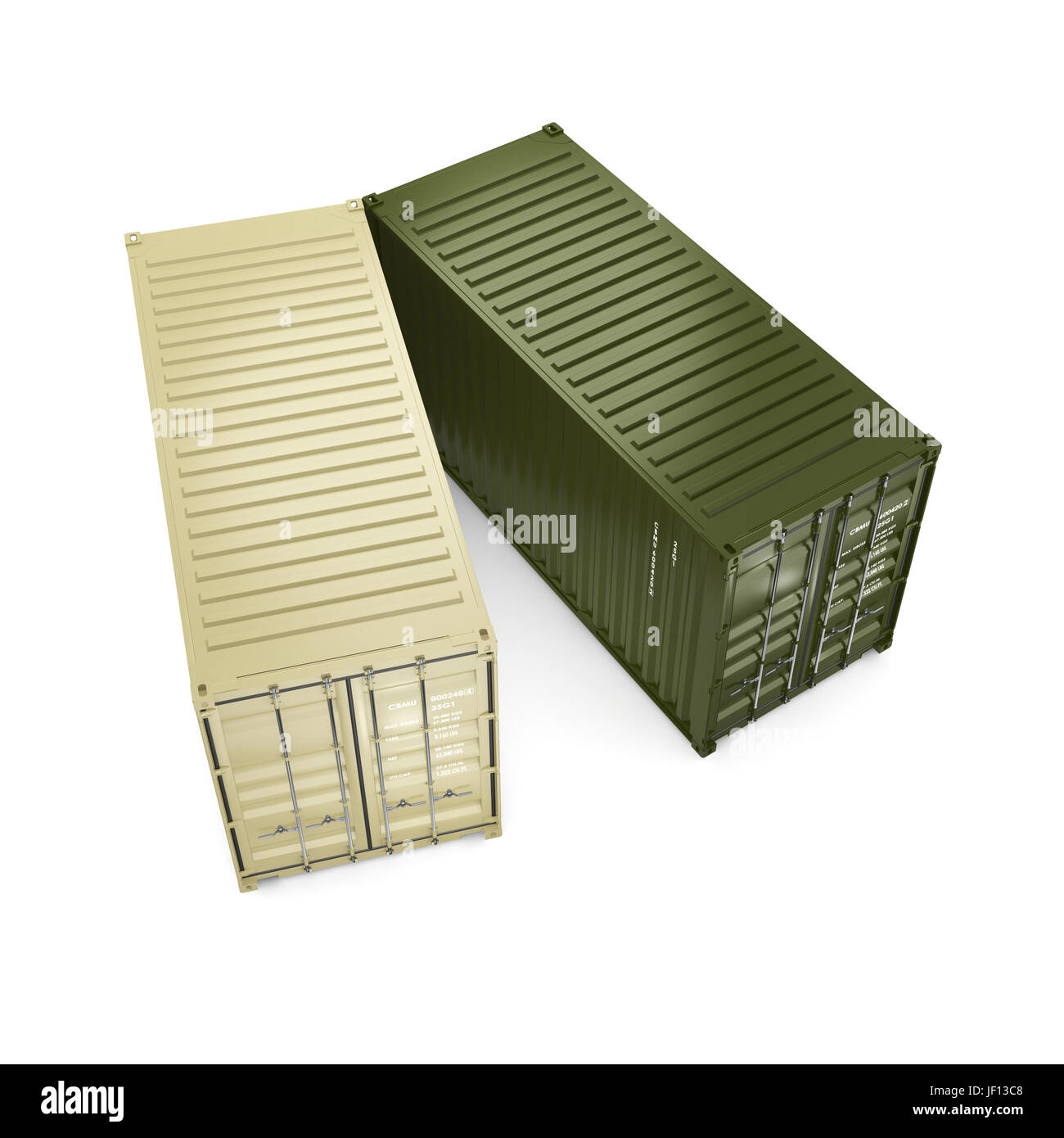 3D rendering container Stock Photo - Alamy