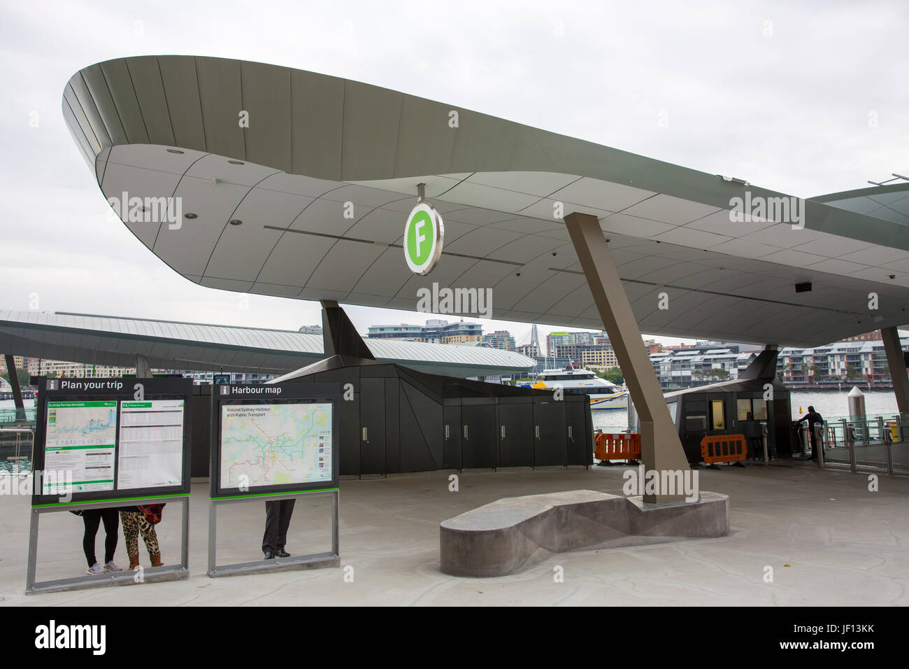Barangaroo ferry wharf opened in June 2017 enables the ferry network to ...