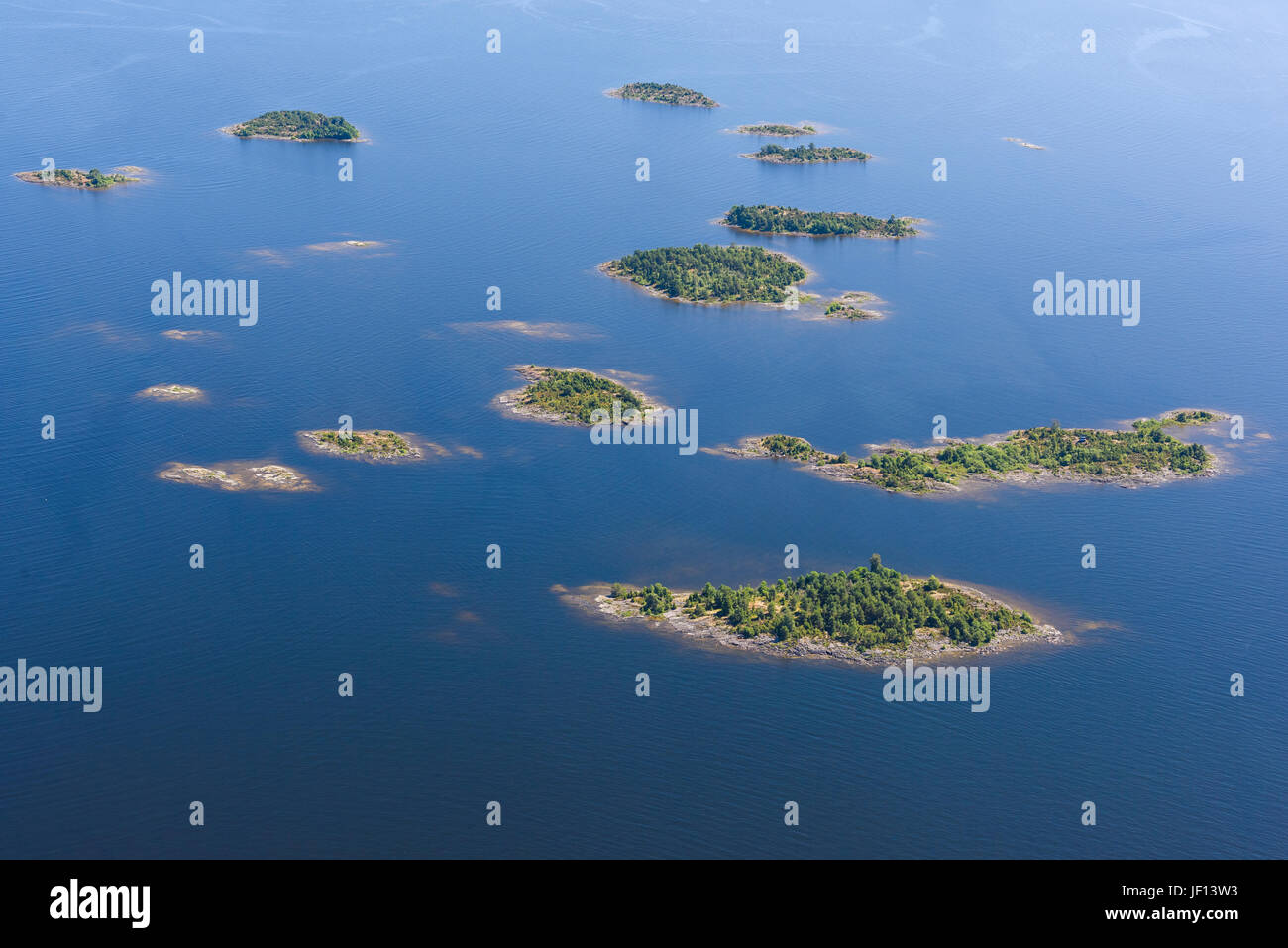 Aerial view of islands Stock Photo - Alamy