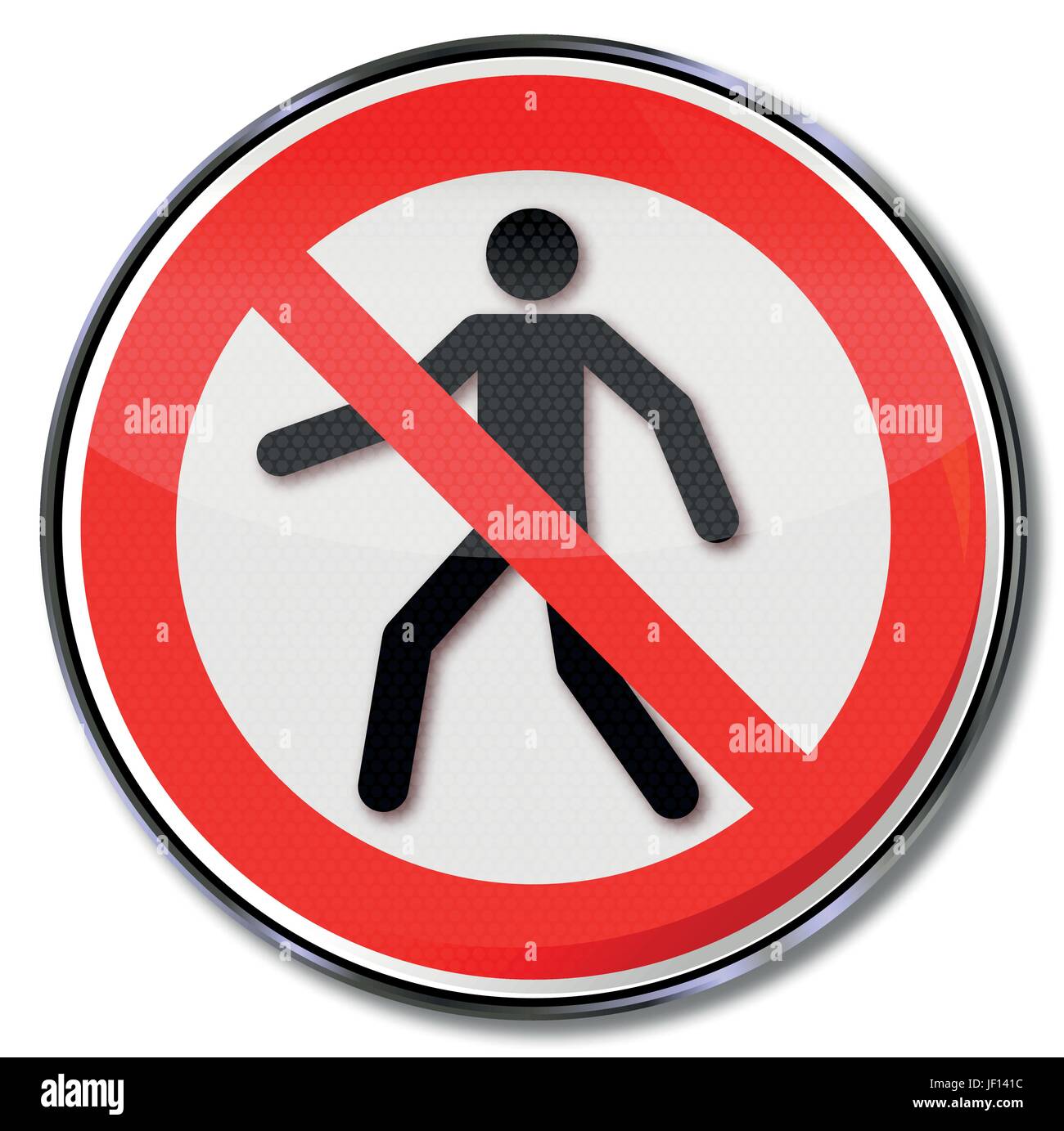 Red pedestrians sign on Stock Vector Images - Alamy