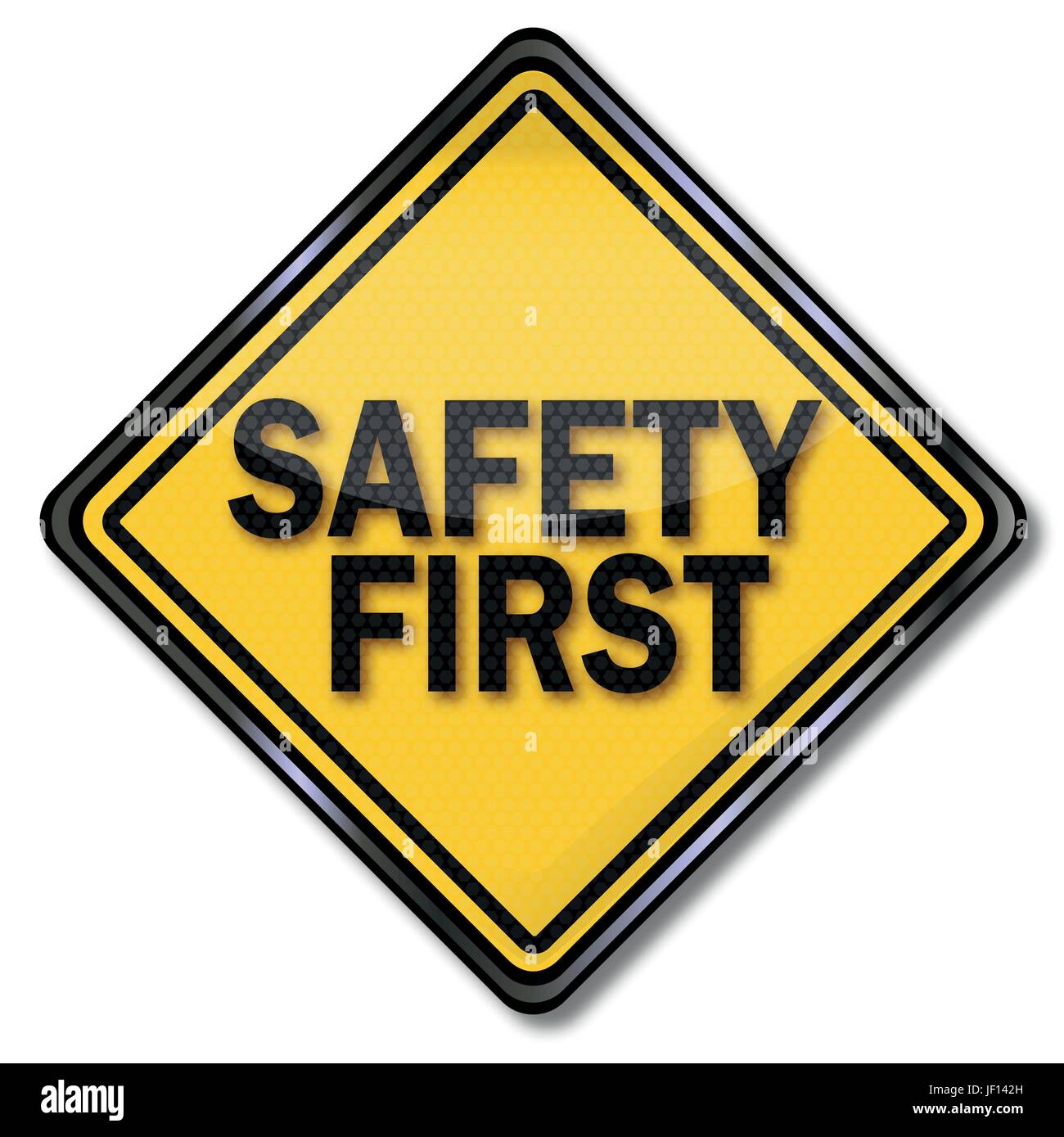 safety first sign Stock Vector Image & Art - Alamy