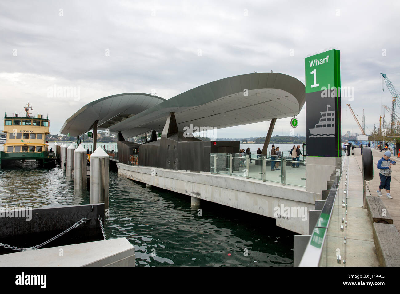 Barangaroo ferry wharf opened in June 2017 enables the ferry network to ...