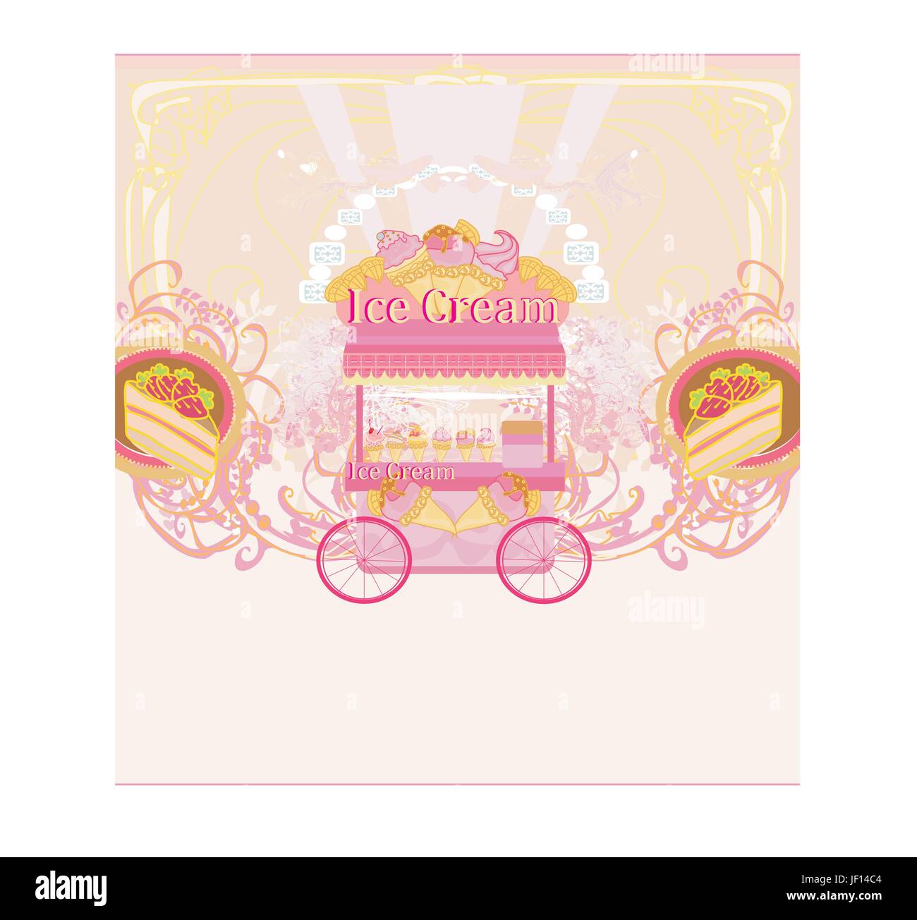 Candy vendor cartoon illustration hi-res stock photography and images ...