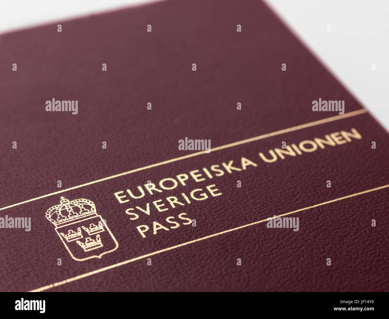 Swedish passport, cover Stock Photo - Alamy