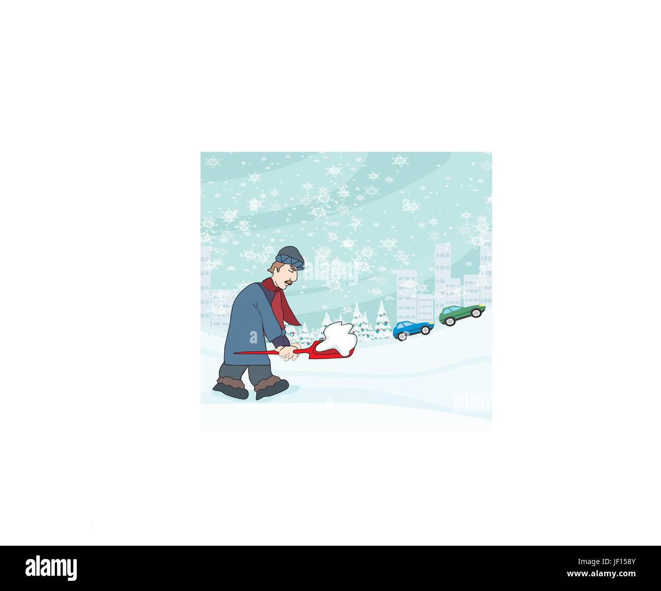 Work in snow Cut Out Stock Images & Pictures - Alamy