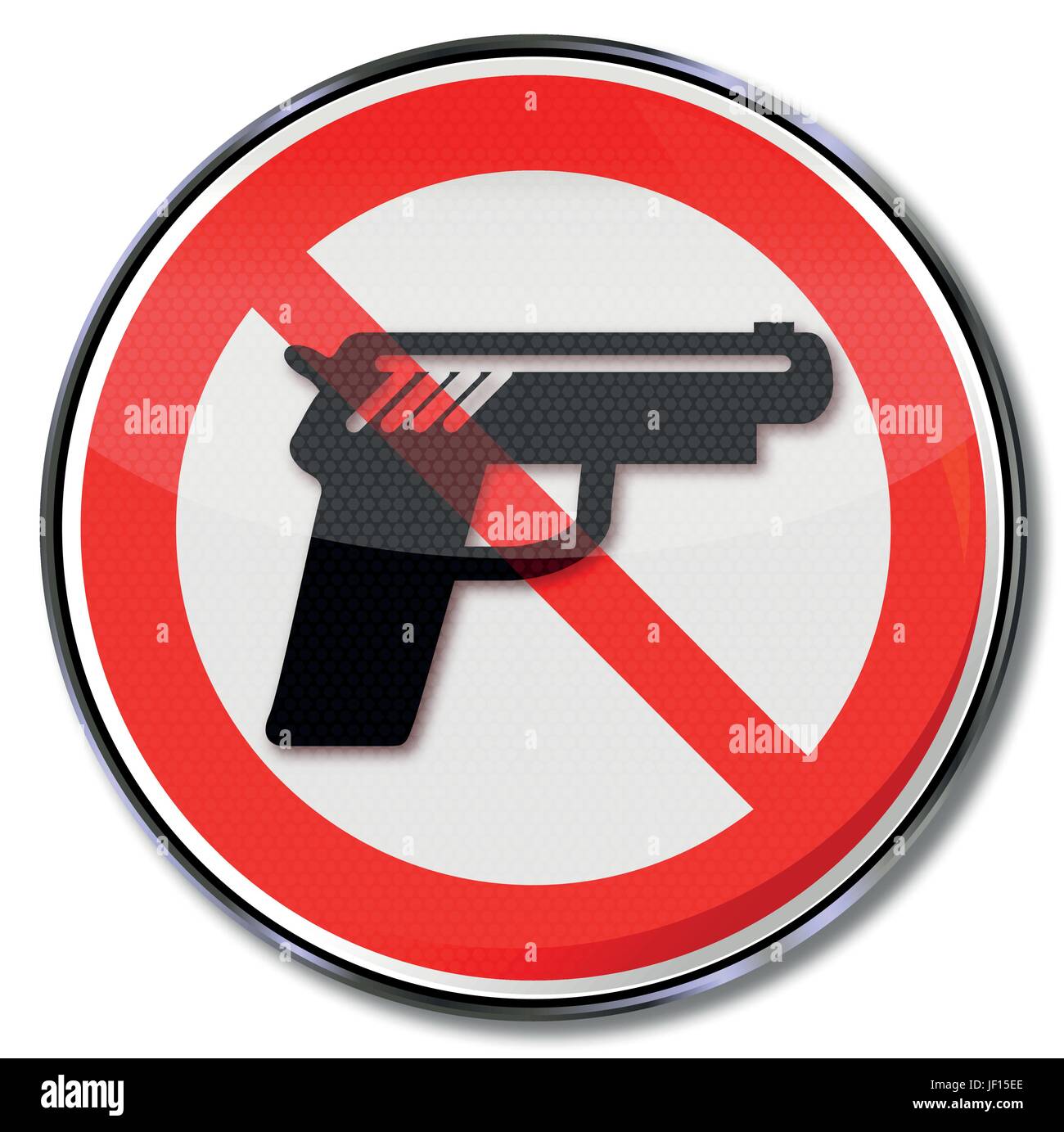 sign banning firearms Stock Vector Image & Art - Alamy