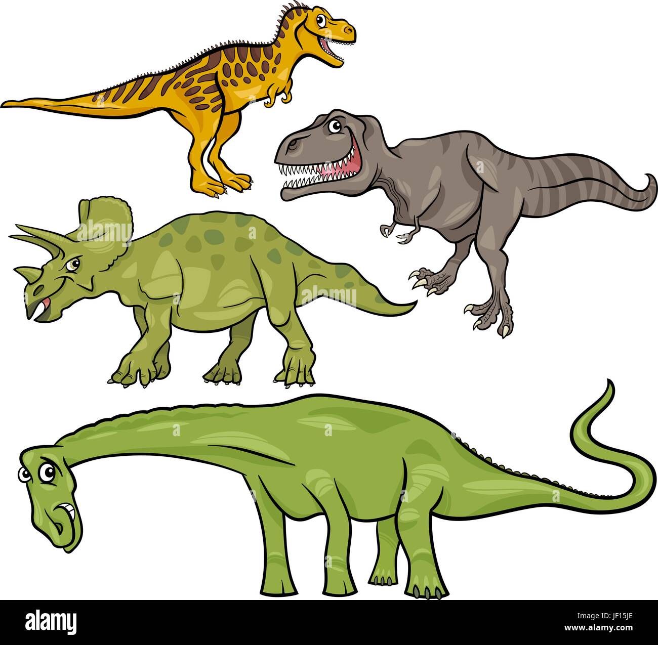 illustration, dinosaur, cartoon, prehistoric, education, big, large ...