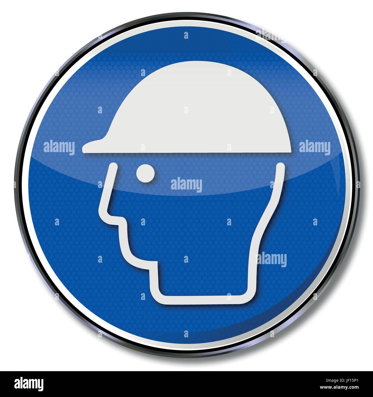 use gebotszeichen head protection Stock Vector Image & Art - Alamy