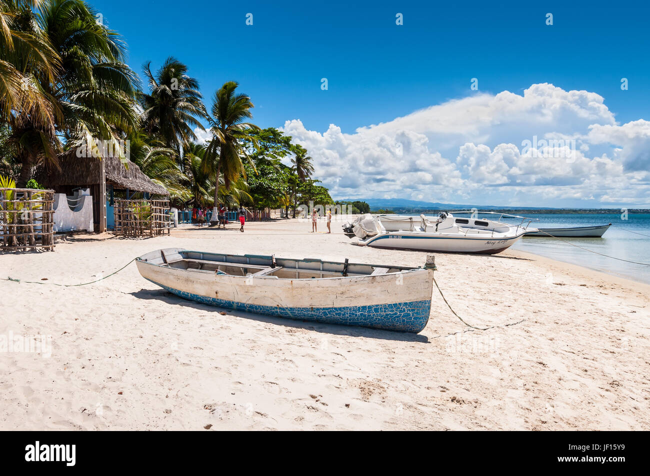 Ramena, Madagascar - December 20, 2015: Boats on the Ramena beach in ...