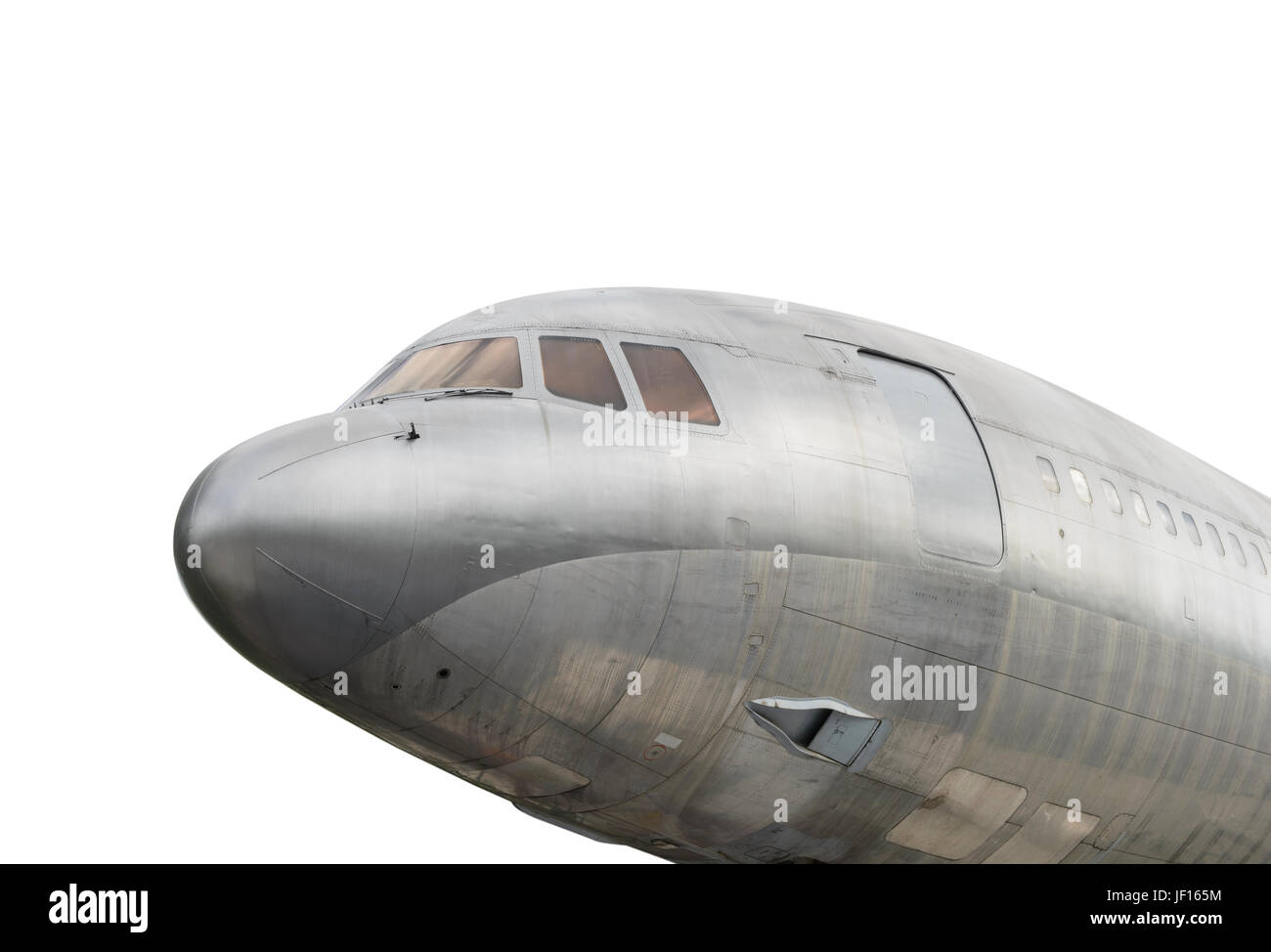 Front view of old commercial airplane Stock Photo - Alamy