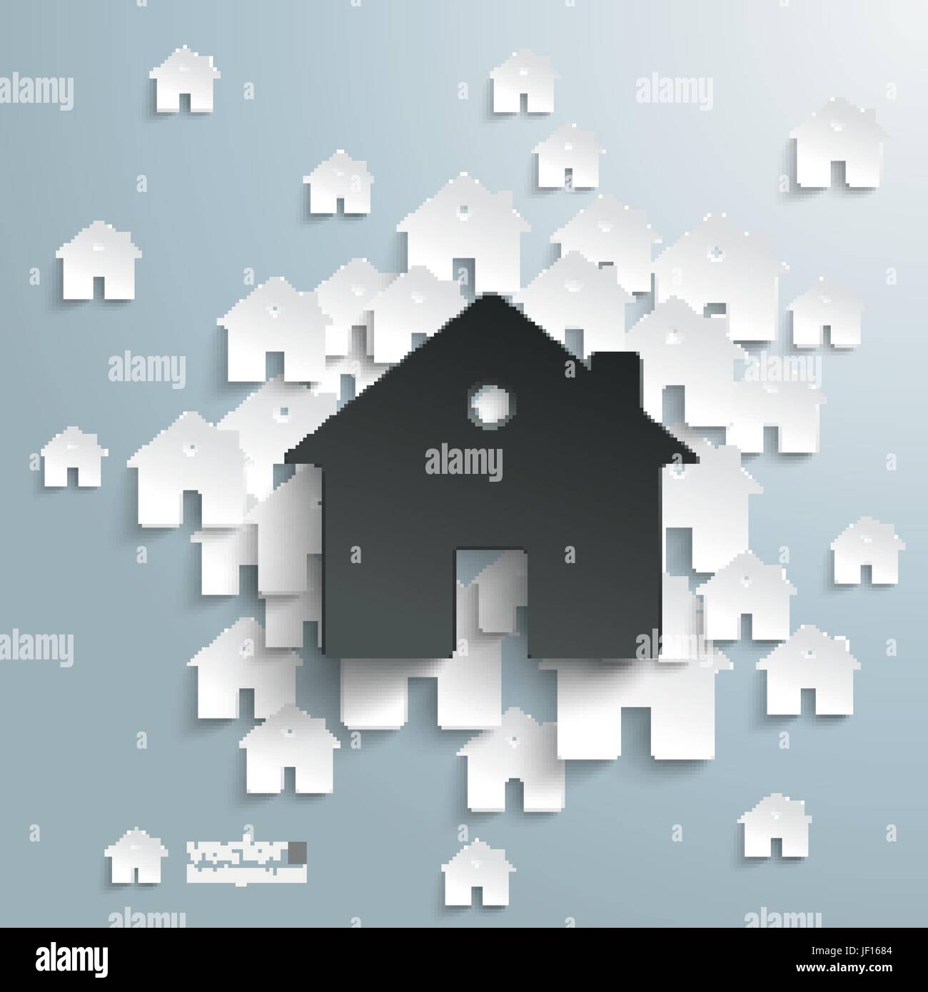 house, building, object, houses, composition, model, design, project ...