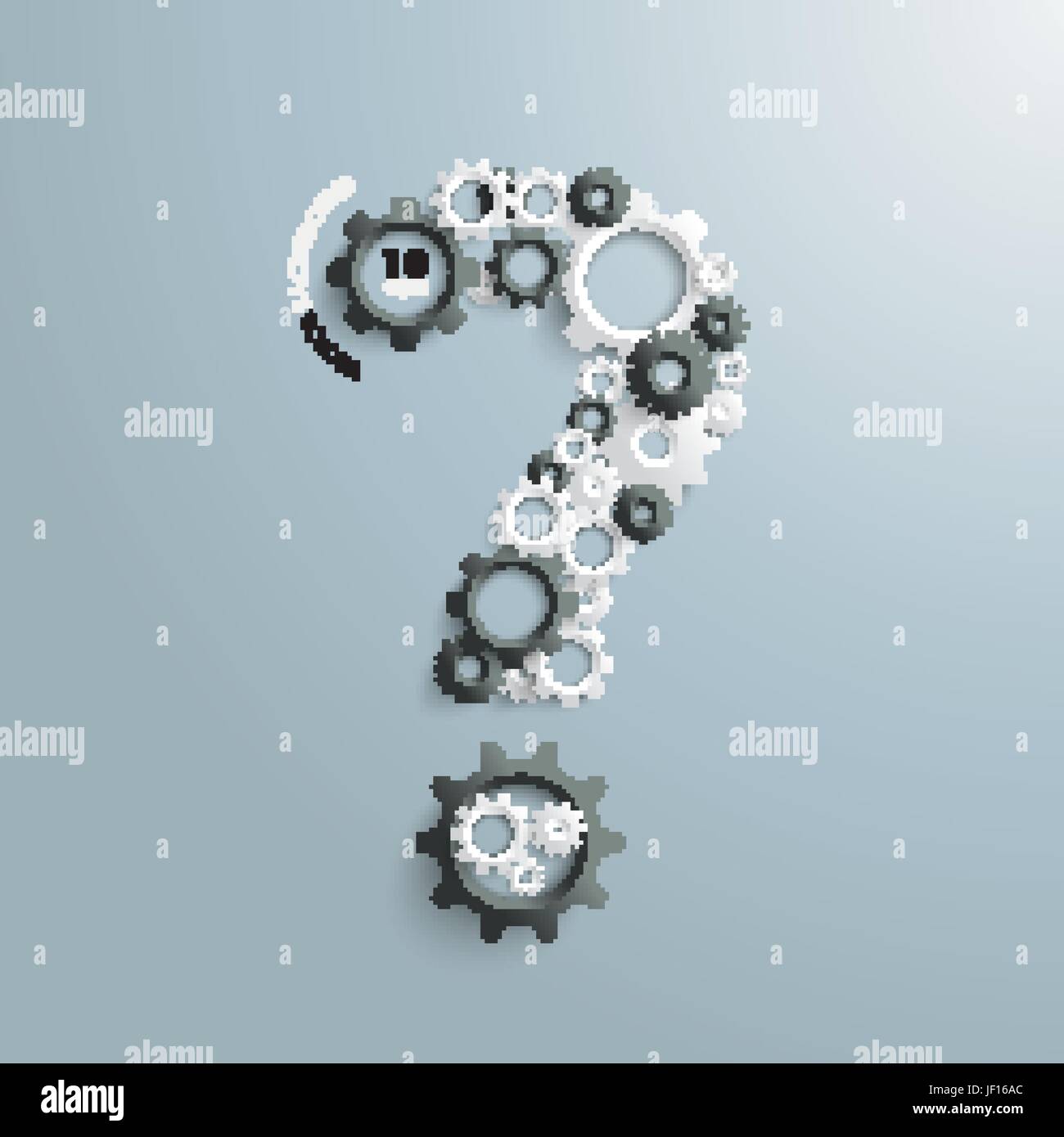 Black question mark white figure Stock Vector Images - Alamy