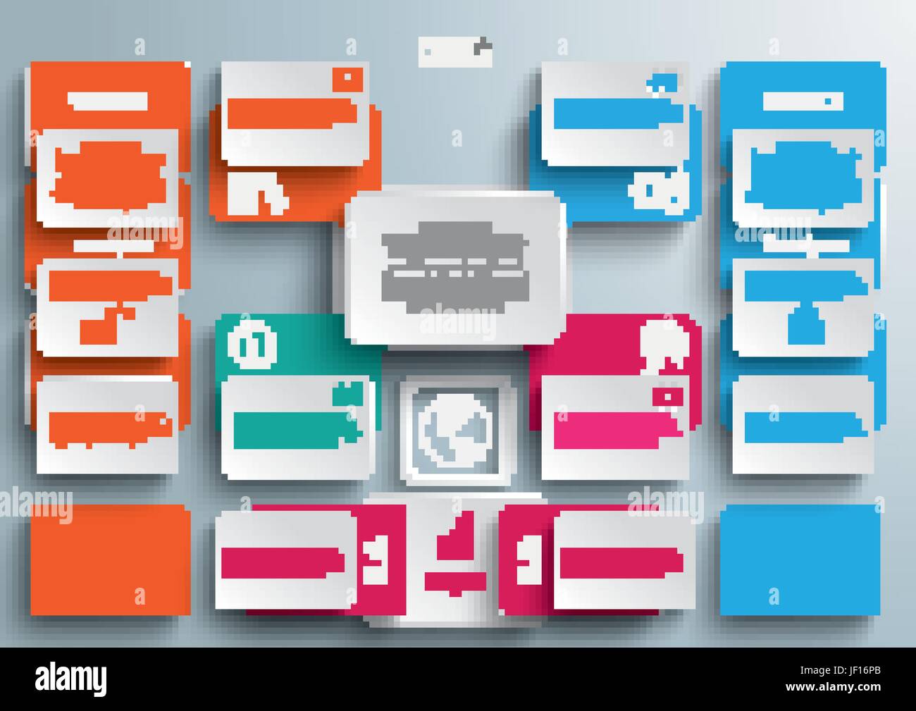 object, space, modern, modernity, cross, four, communication, bubbles ...