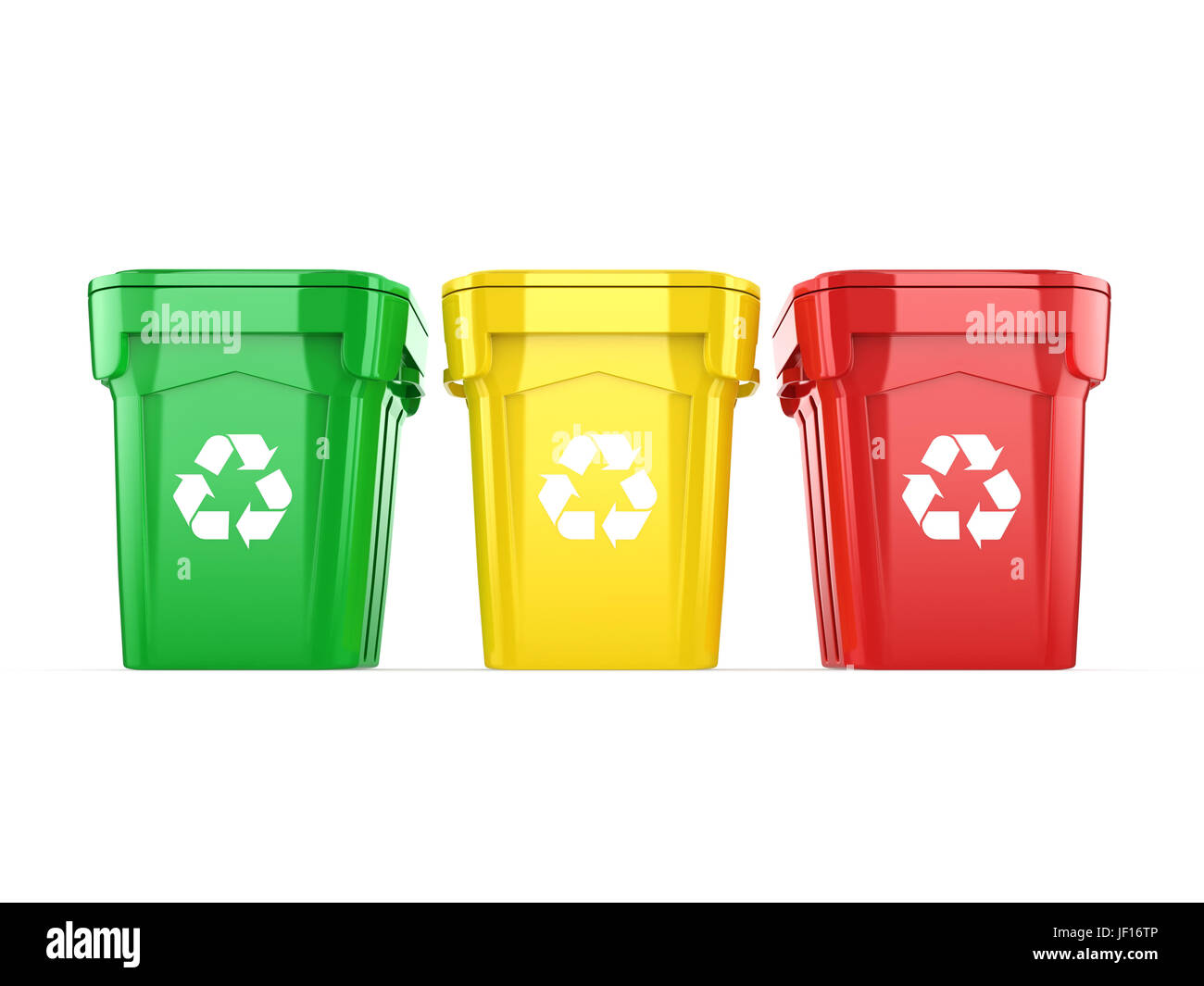 Multicolor Recycling Bins Stock Photo - Alamy