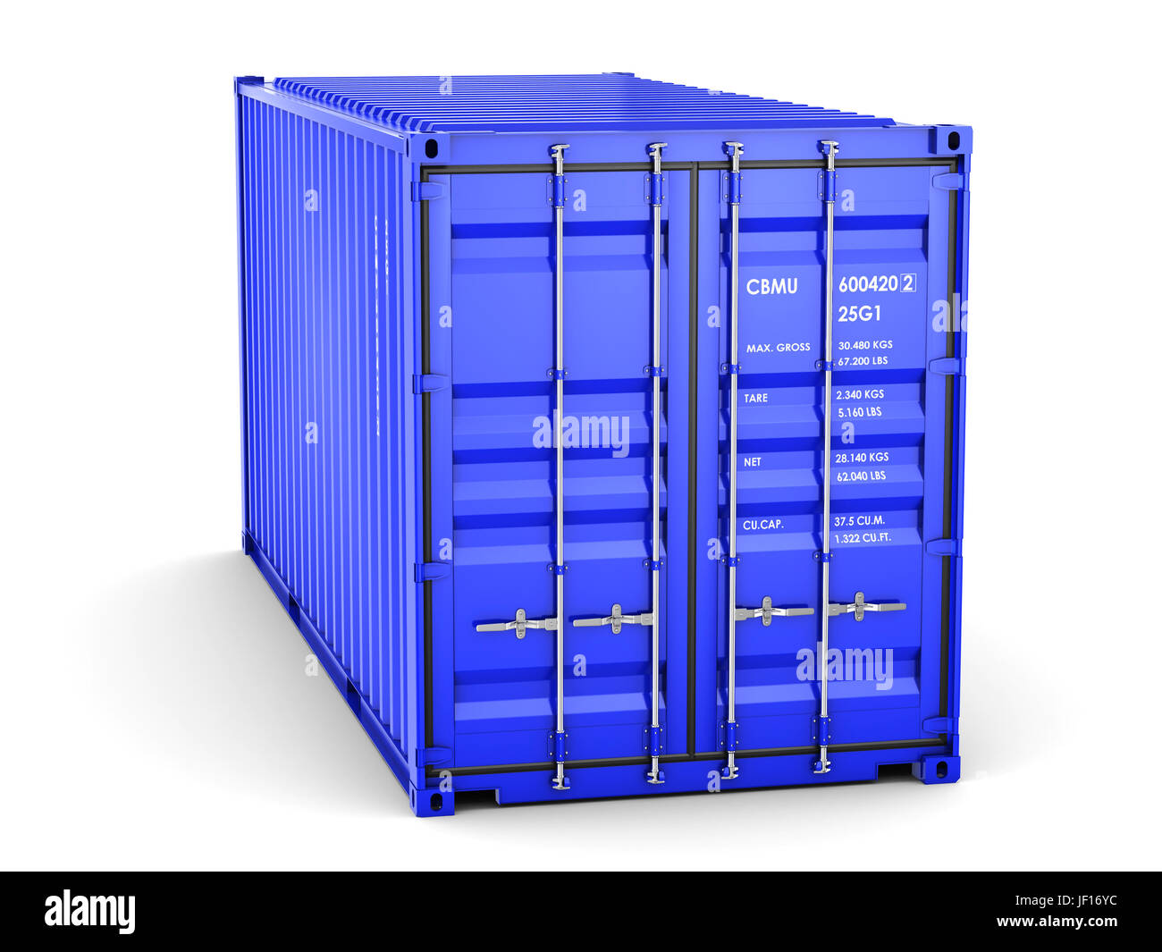 Isolated cargo container Stock Photo - Alamy