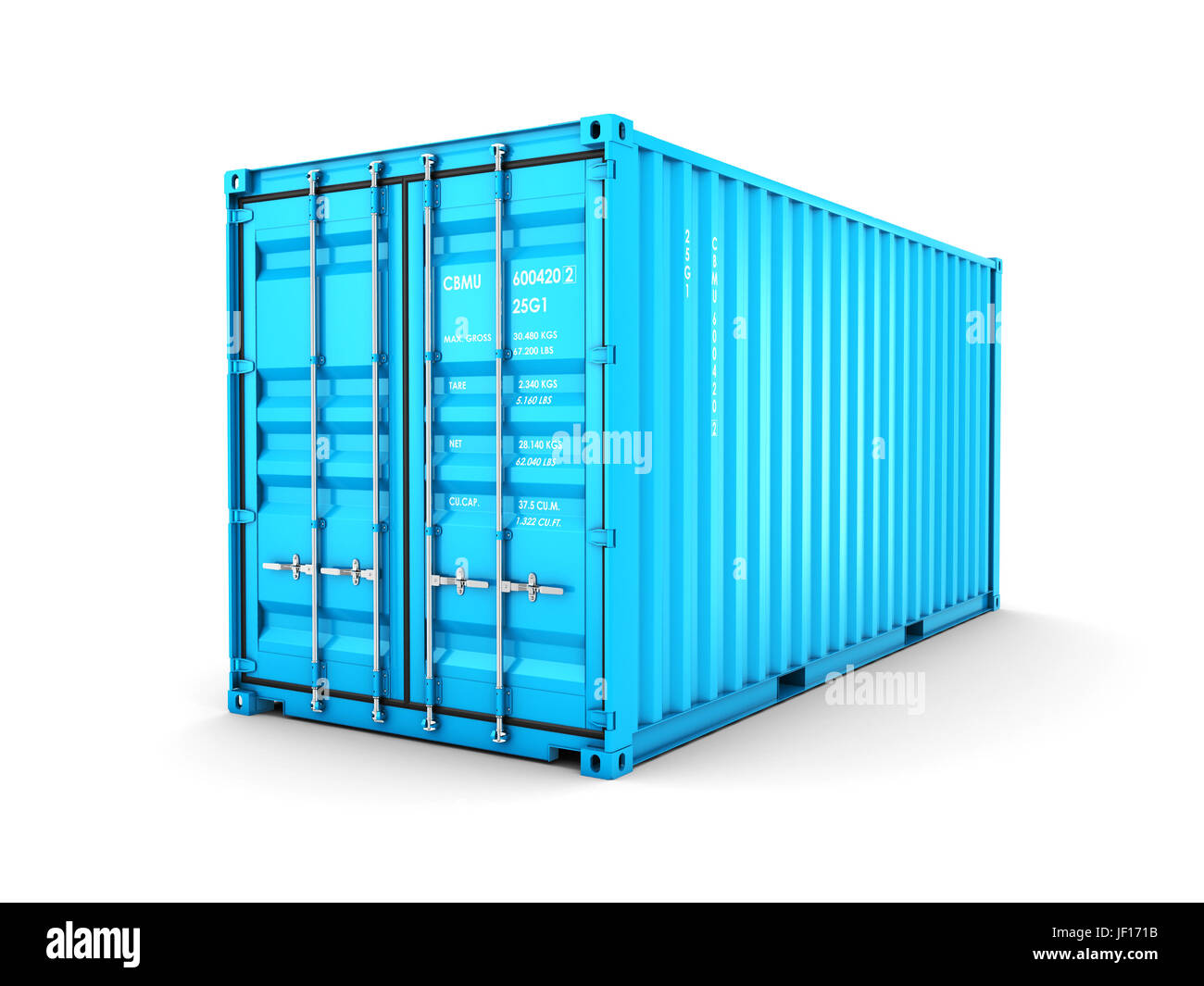 Isolated cargo container Stock Photo - Alamy