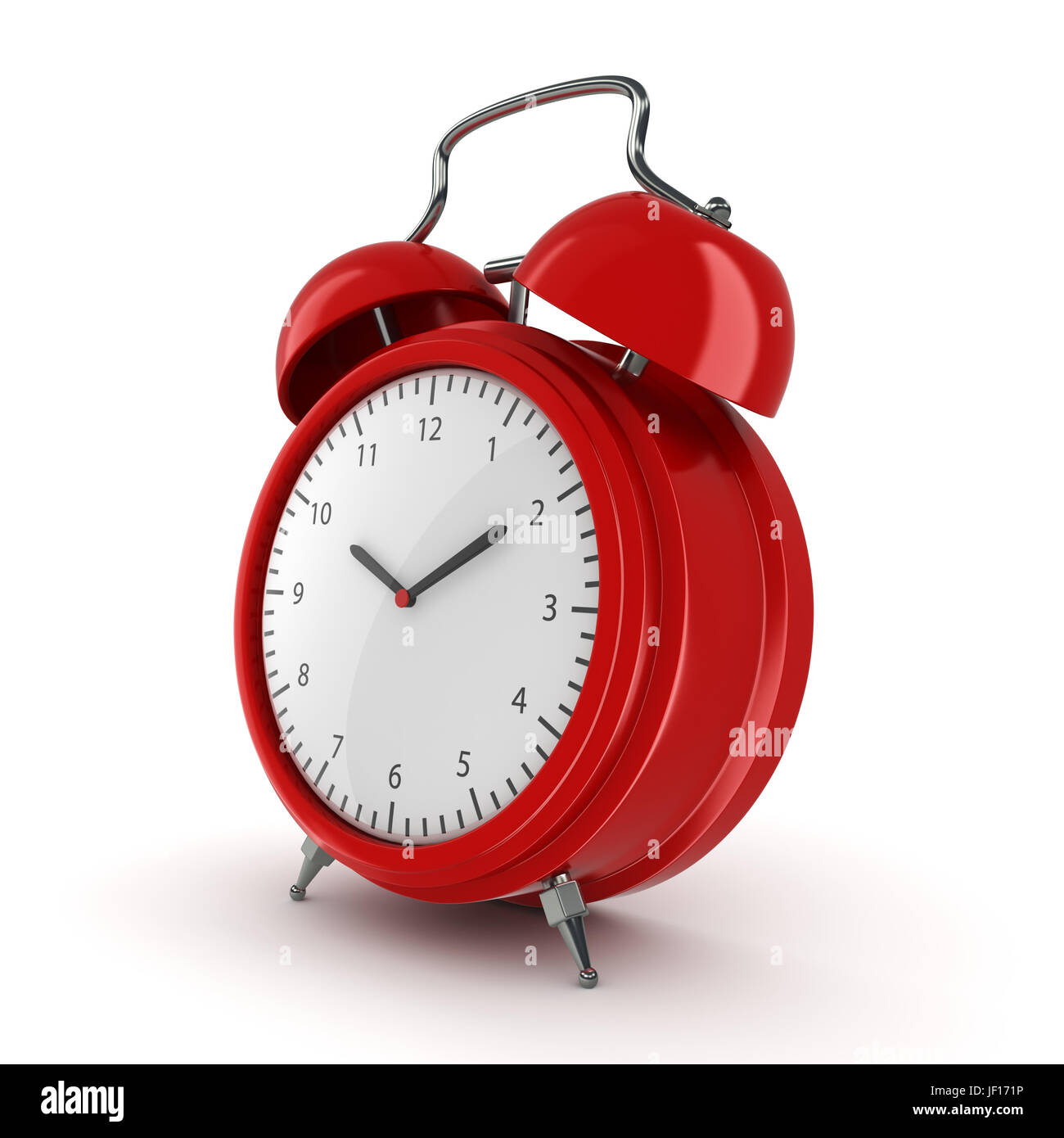 Red alarm clock Stock Photo - Alamy