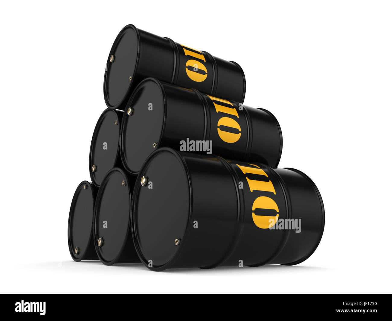 Black oil barrels Stock Photo - Alamy