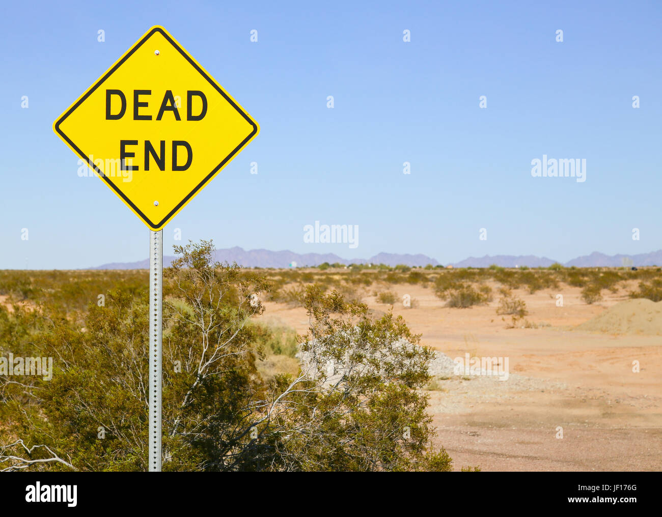 Desert Dead End Stock Photo - Alamy