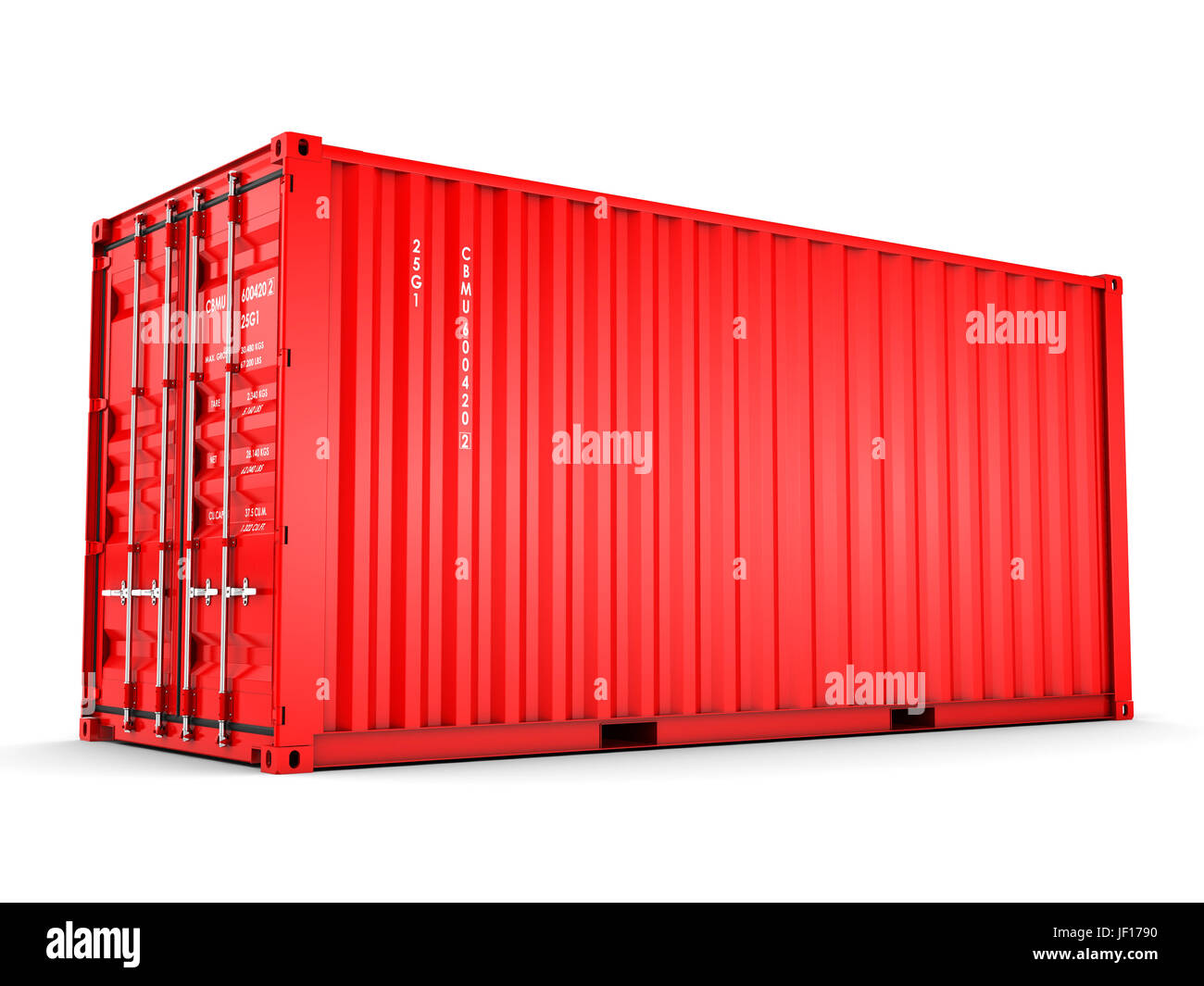 Isolated cargo container Stock Photo - Alamy