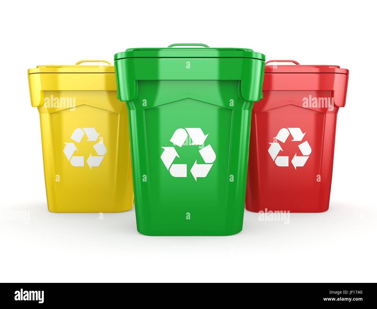 Multicolor Recycling Bins Stock Photo - Alamy