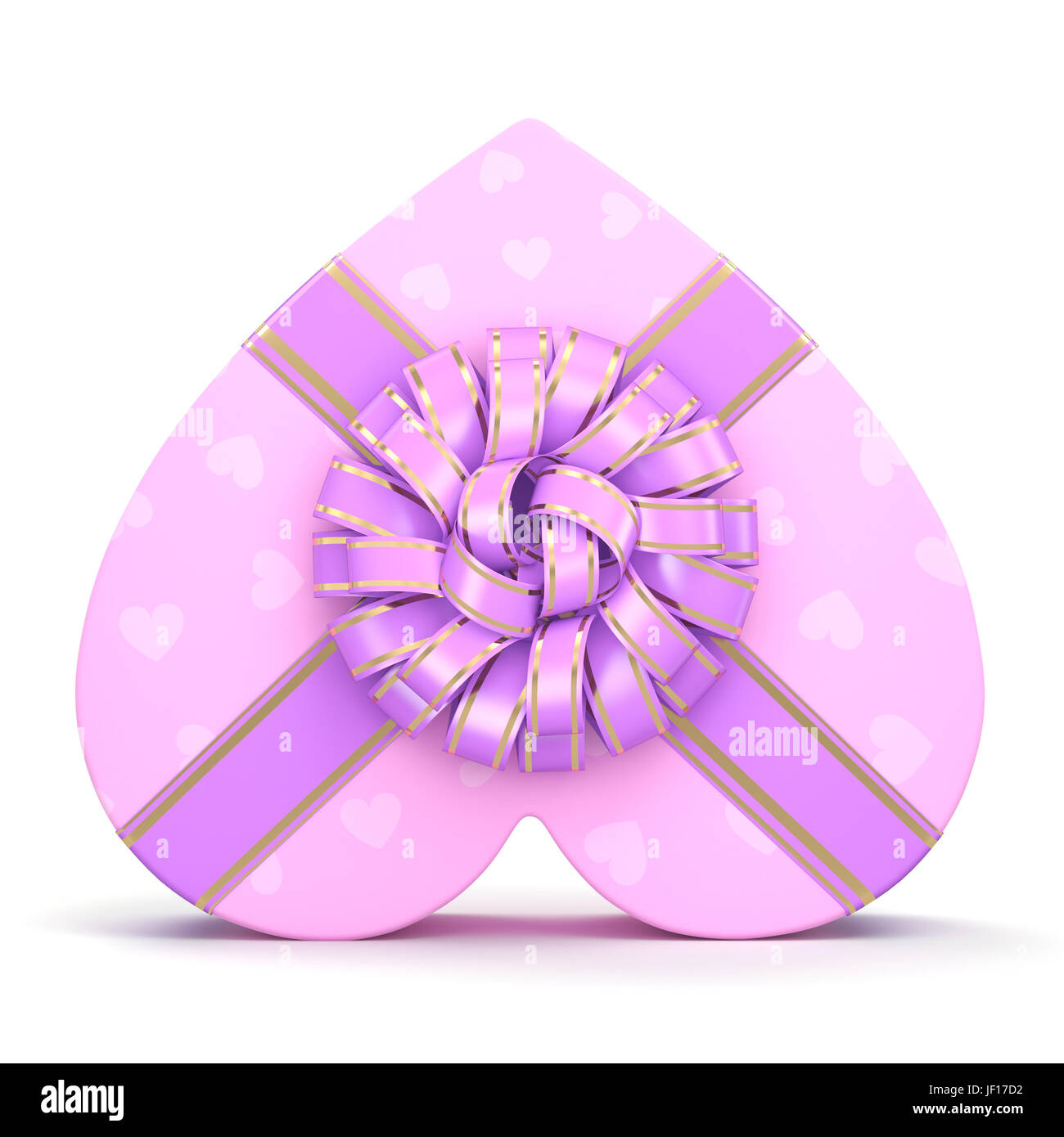 Pink box heart Stock Photo - Alamy