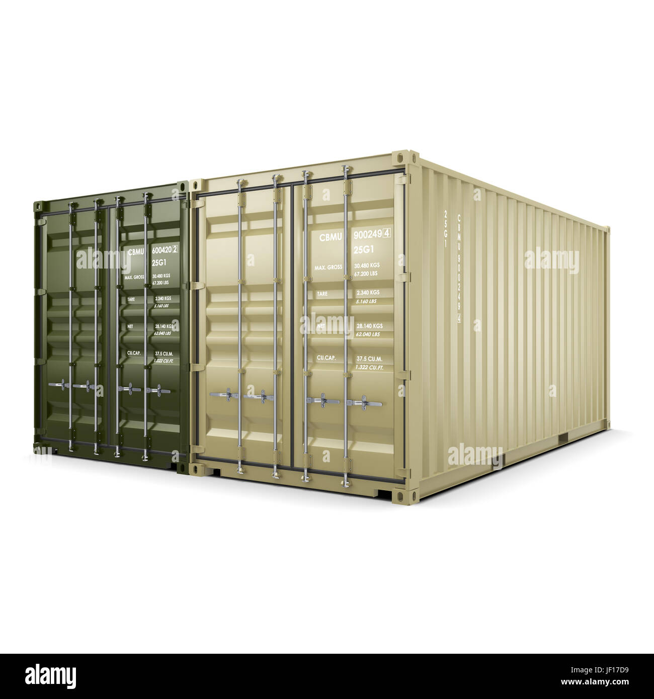 3D rendering container Stock Photo - Alamy