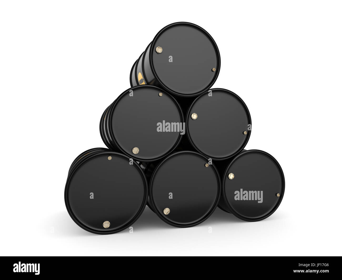 Black oil barrels Stock Photo - Alamy