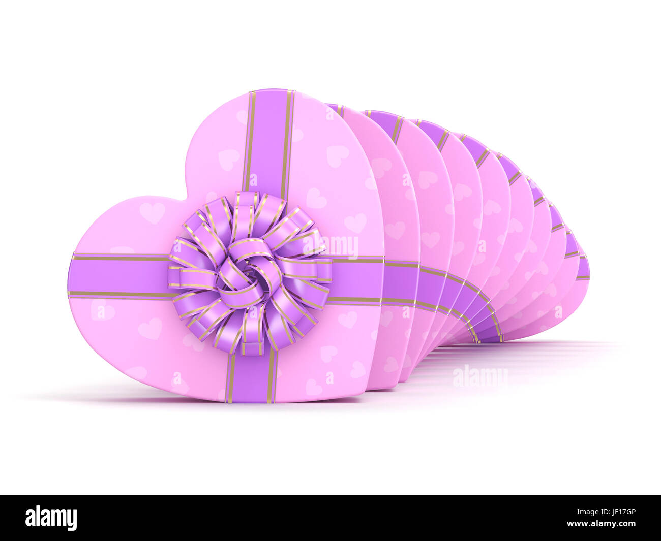 Purple heart boxes Cut Out Stock Images & Pictures - Alamy