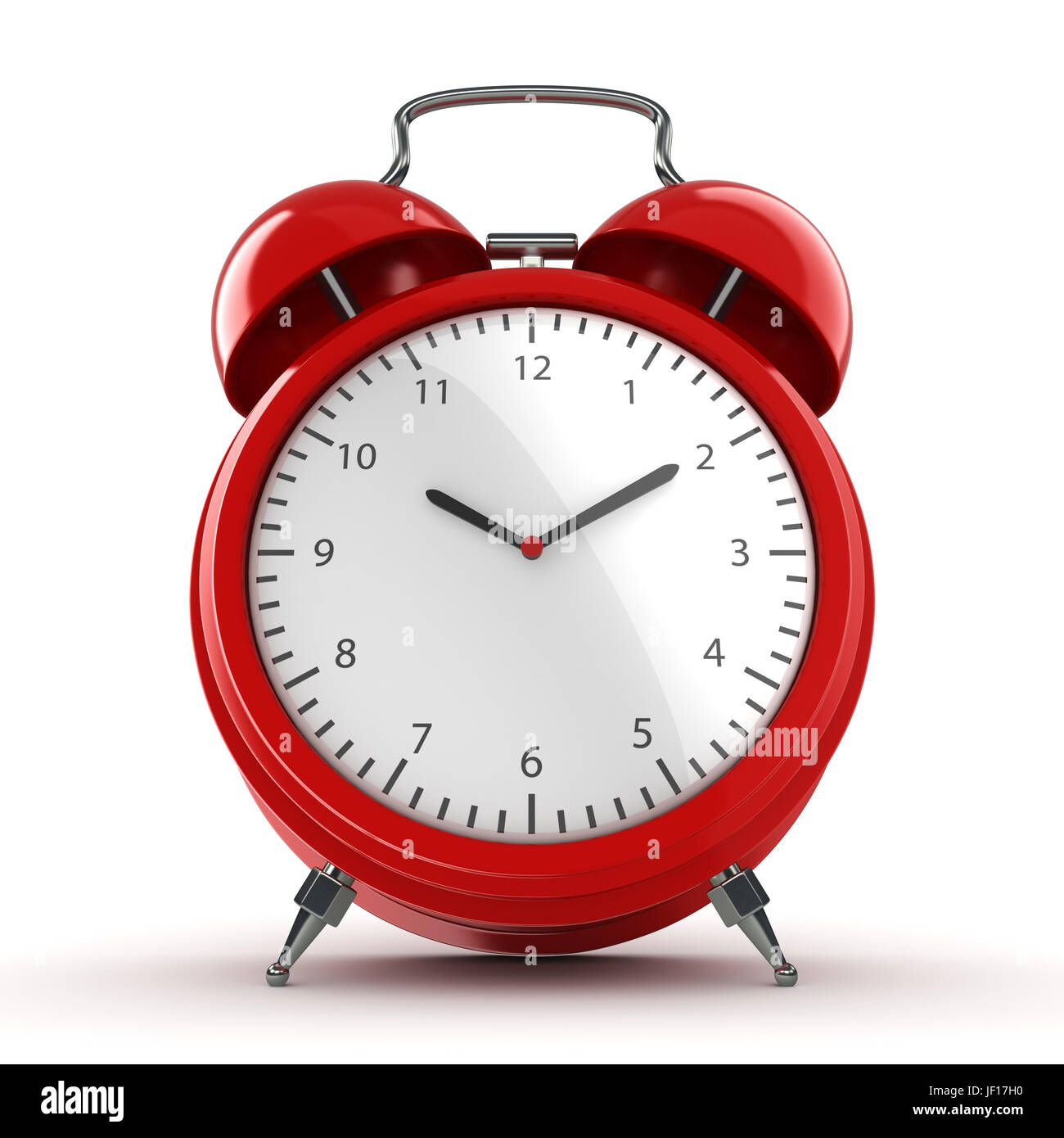 Red alarm clock Stock Photo - Alamy