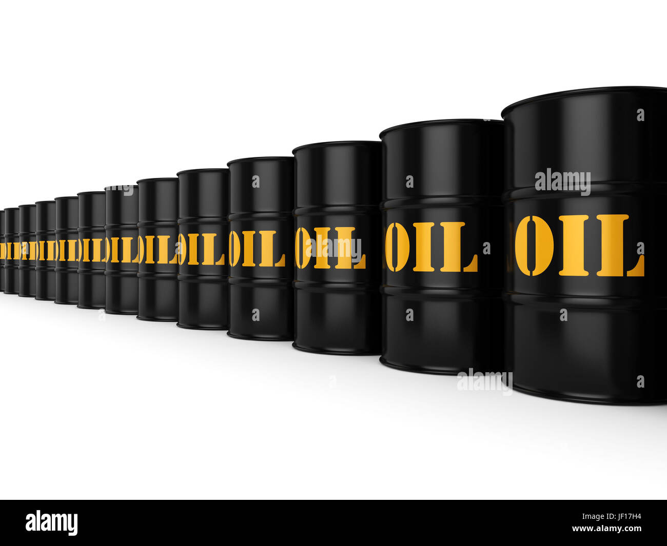 Black oil barrels Stock Photo - Alamy
