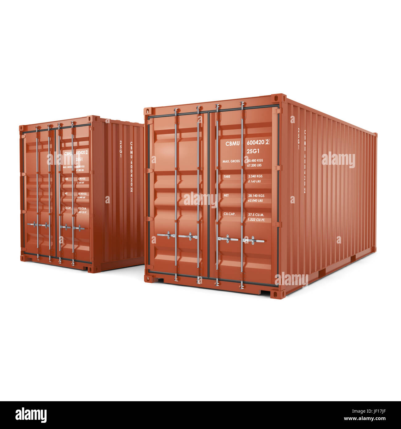 3D rendering containers Stock Photo - Alamy