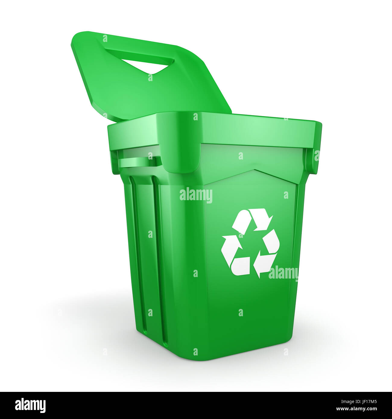 Green recycling Bin Stock Photo - Alamy
