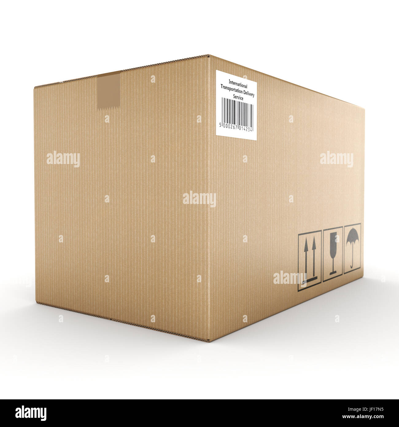 3D rendering cardboard box Stock Photo - Alamy