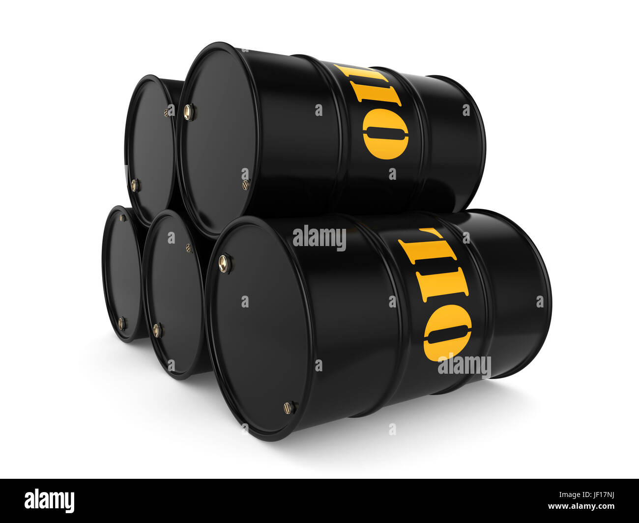 Black oil barrels Stock Photo - Alamy