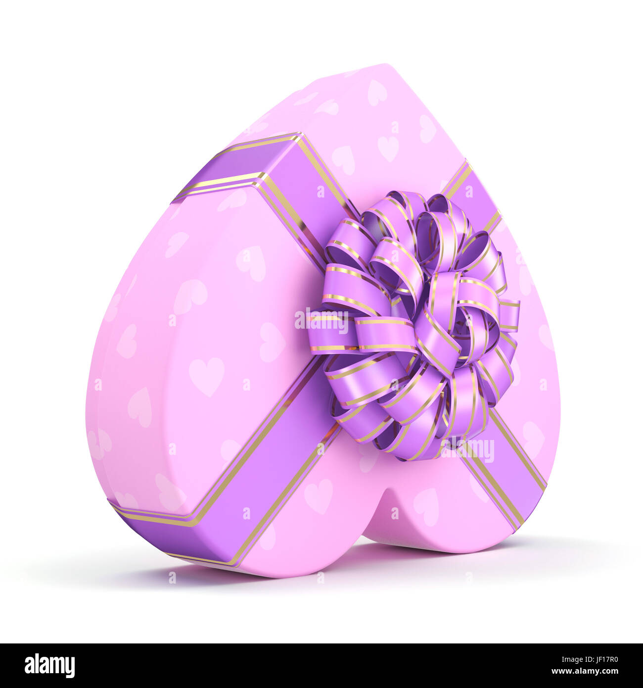 Pink box heart Stock Photo - Alamy