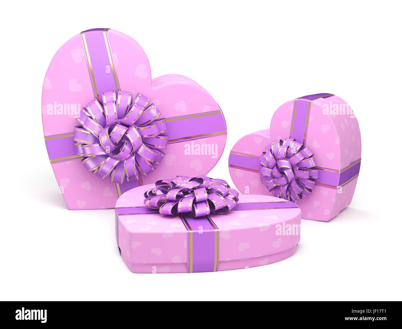 Purple heart boxes Cut Out Stock Images & Pictures - Alamy