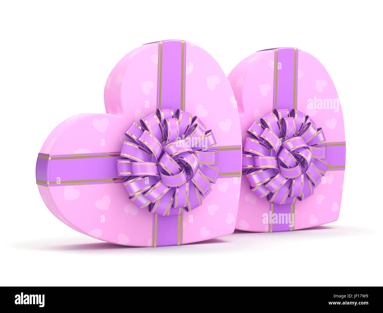 Pink boxes heart Stock Photo - Alamy
