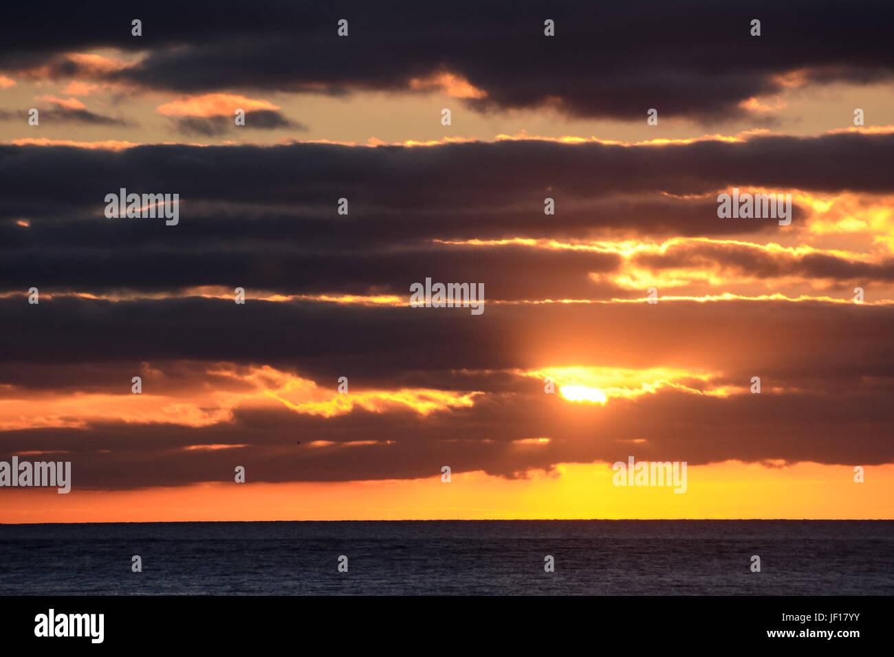Beautiful Colored Sunset Stock Photo - Alamy