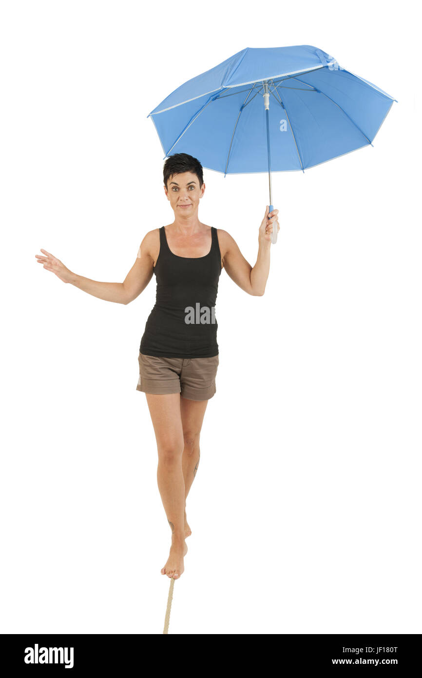 Tight rope woman hi-res stock photography and images - Alamy