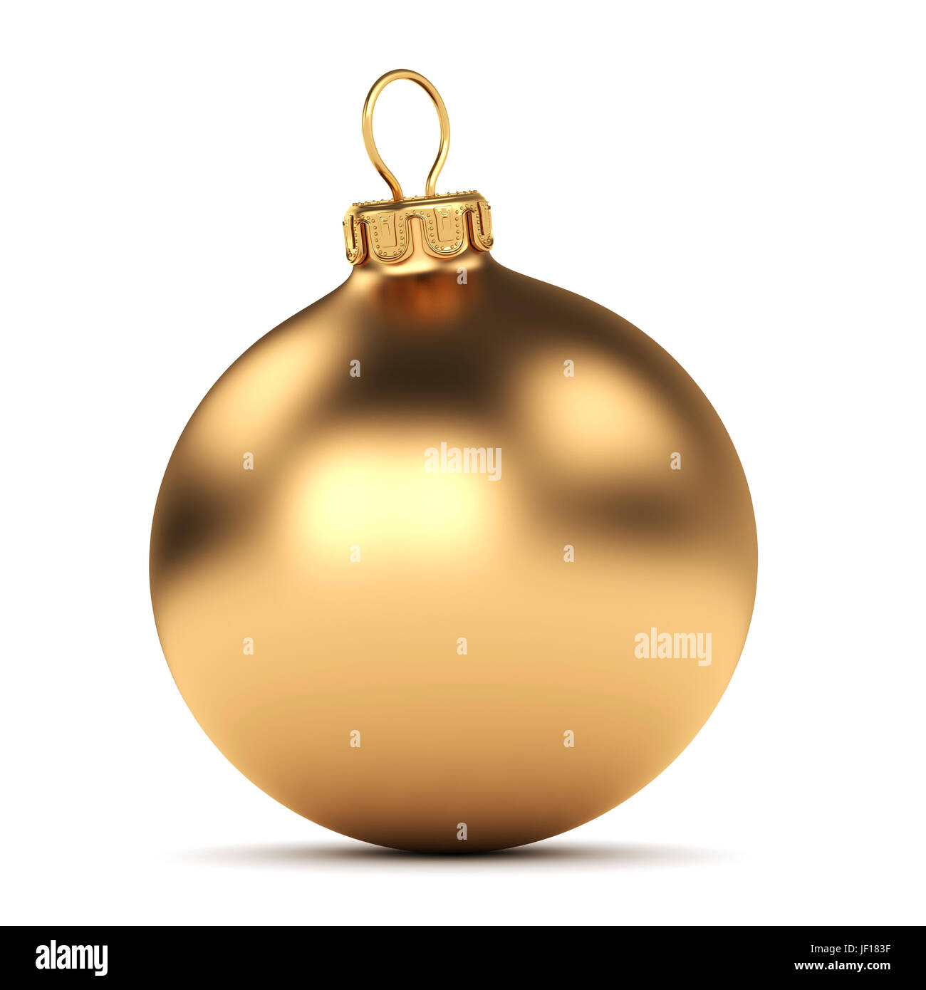 Gold Christmas ball Stock Photo - Alamy