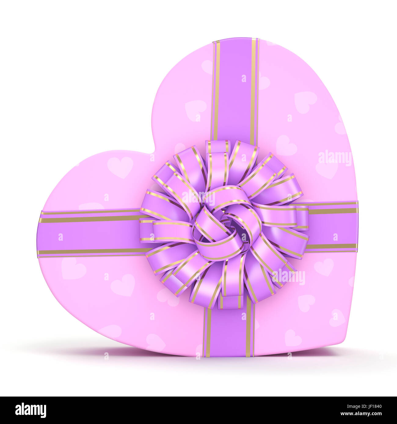 Pink box heart Stock Photo - Alamy