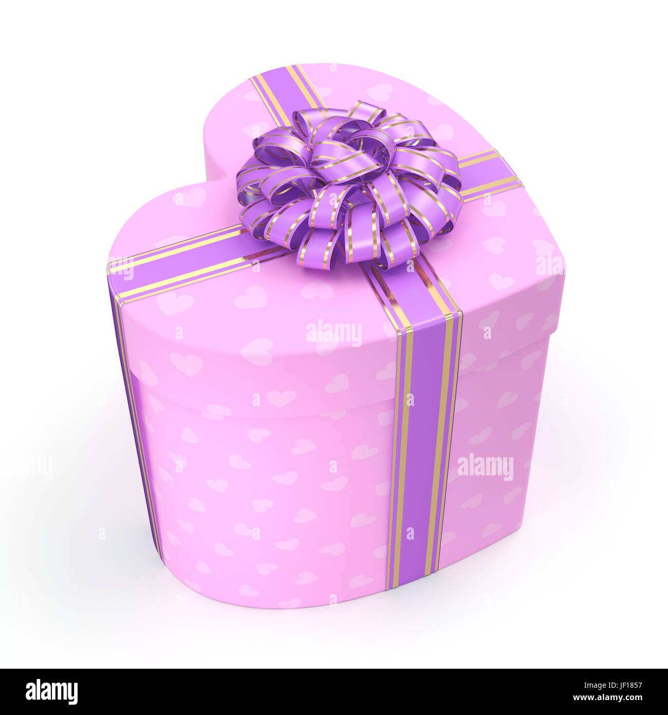 Pink box heart Stock Photo - Alamy